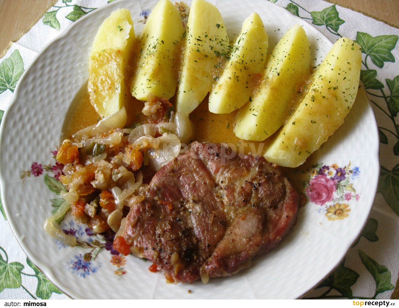 Krkovička na zelenině recept - TopRecepty.cz