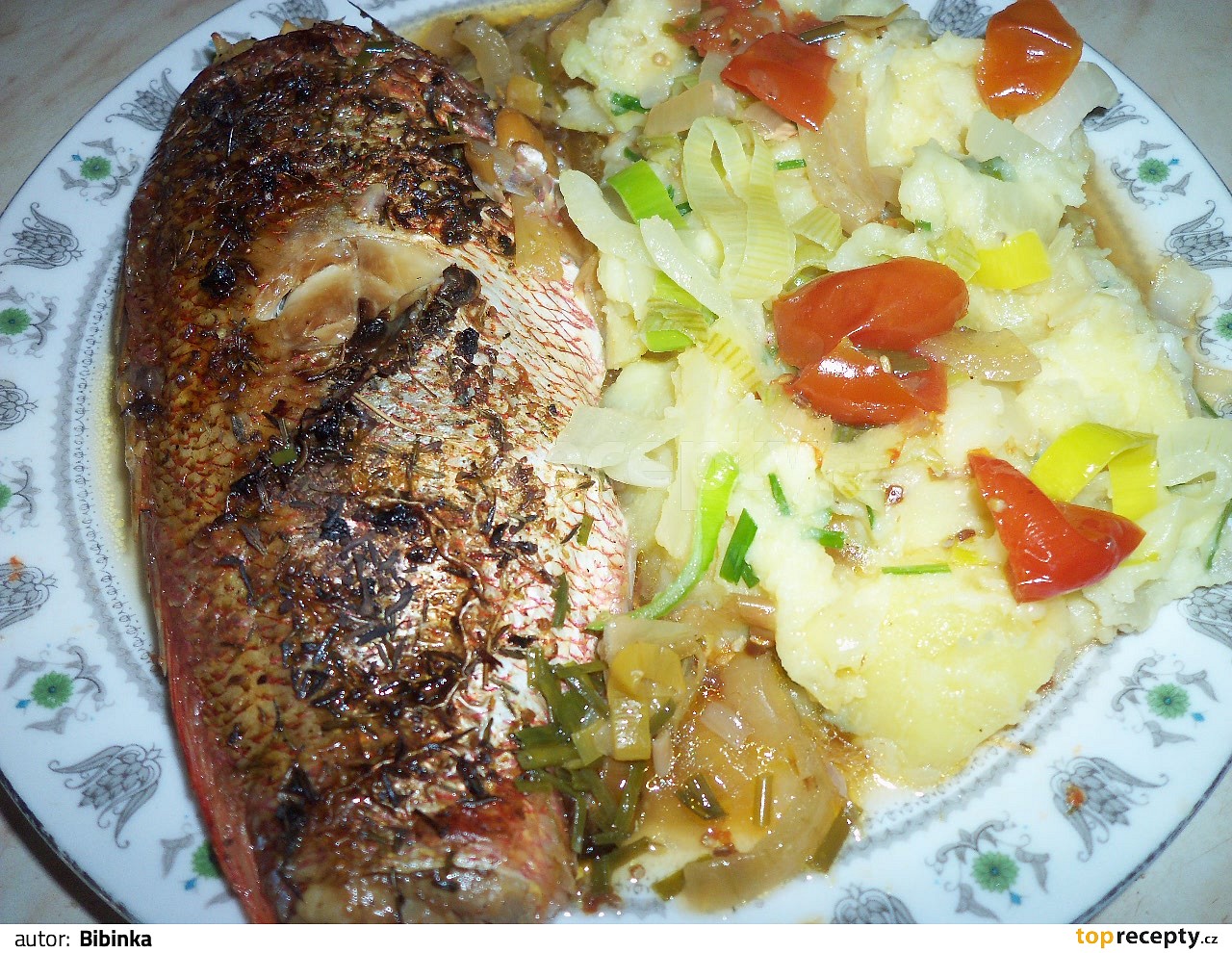 Moc dobrá pečená ryba-Okouník mořský recept - TopRecepty.cz