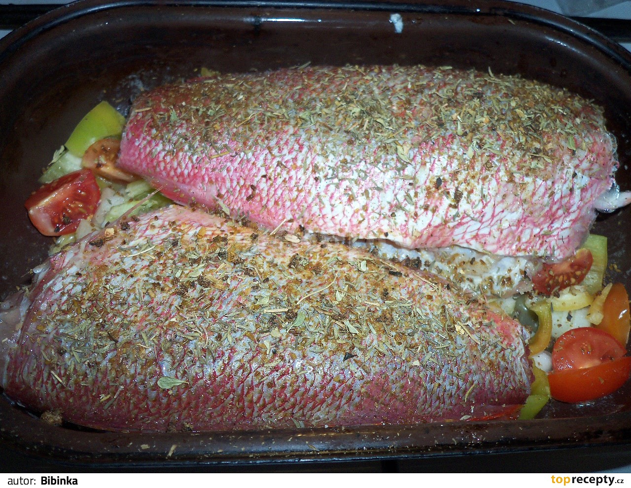 Moc dobrá pečená ryba-Okouník mořský recept - TopRecepty.cz