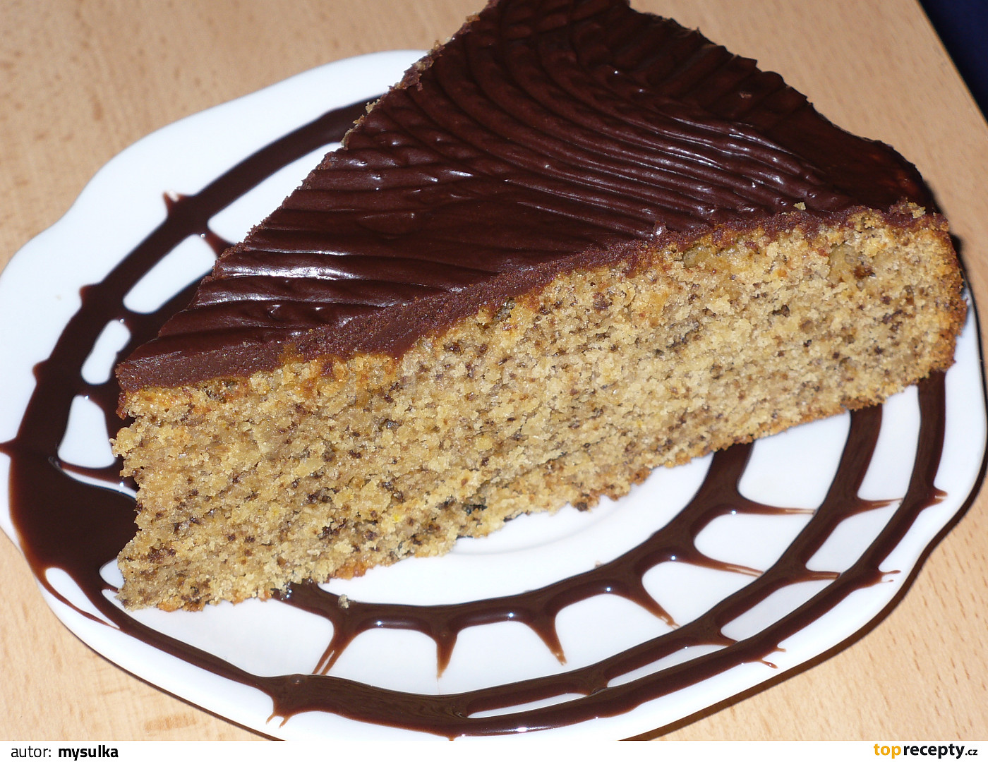 Ořechový koláč recept - TopRecepty.cz