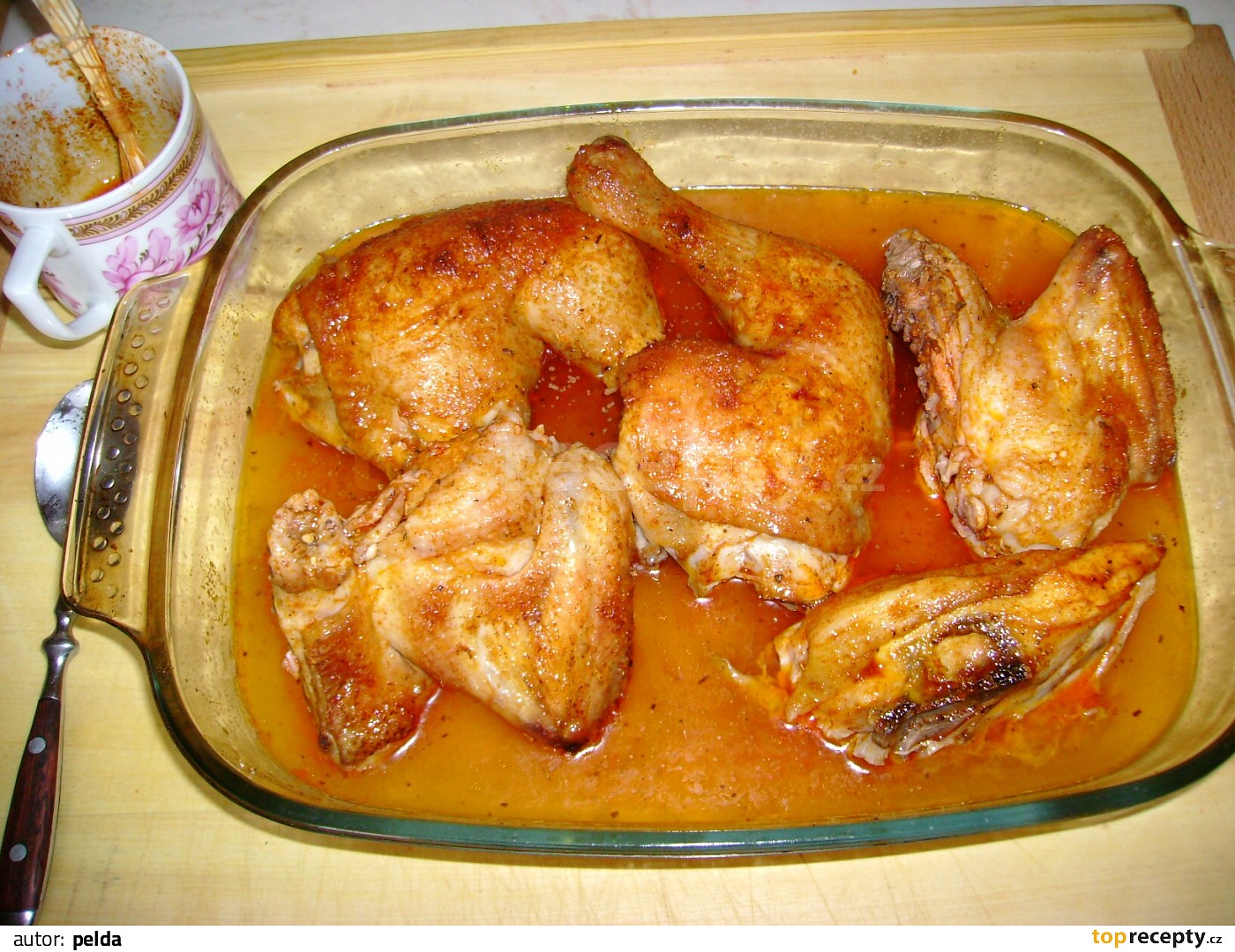 Pečené kuře recept - TopRecepty.cz