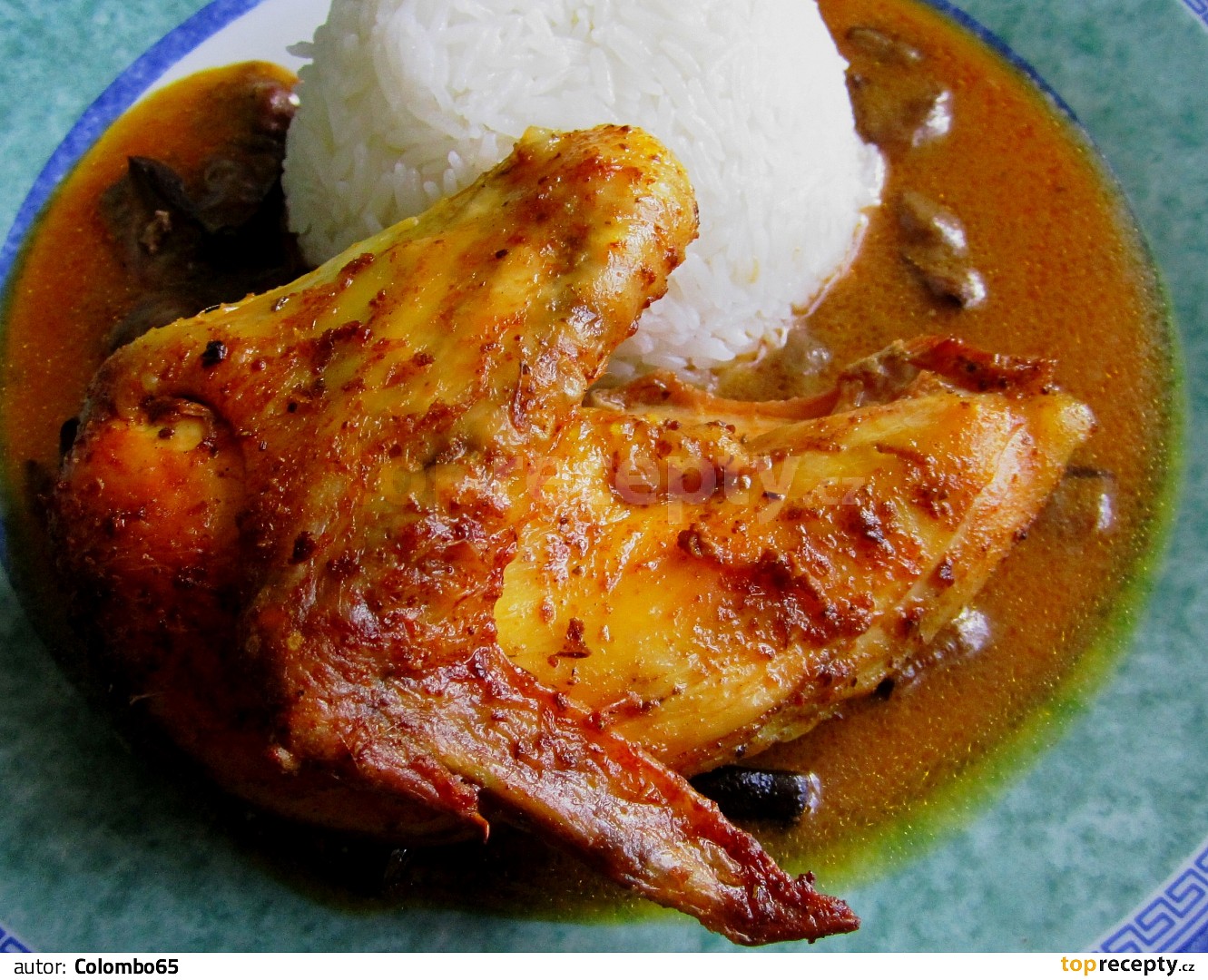 Pečené selské kuře na houbách recept - TopRecepty.cz