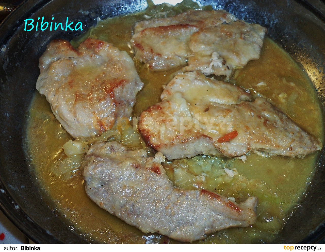 Rychlý oběd z vepřového masa recept - TopRecepty.cz