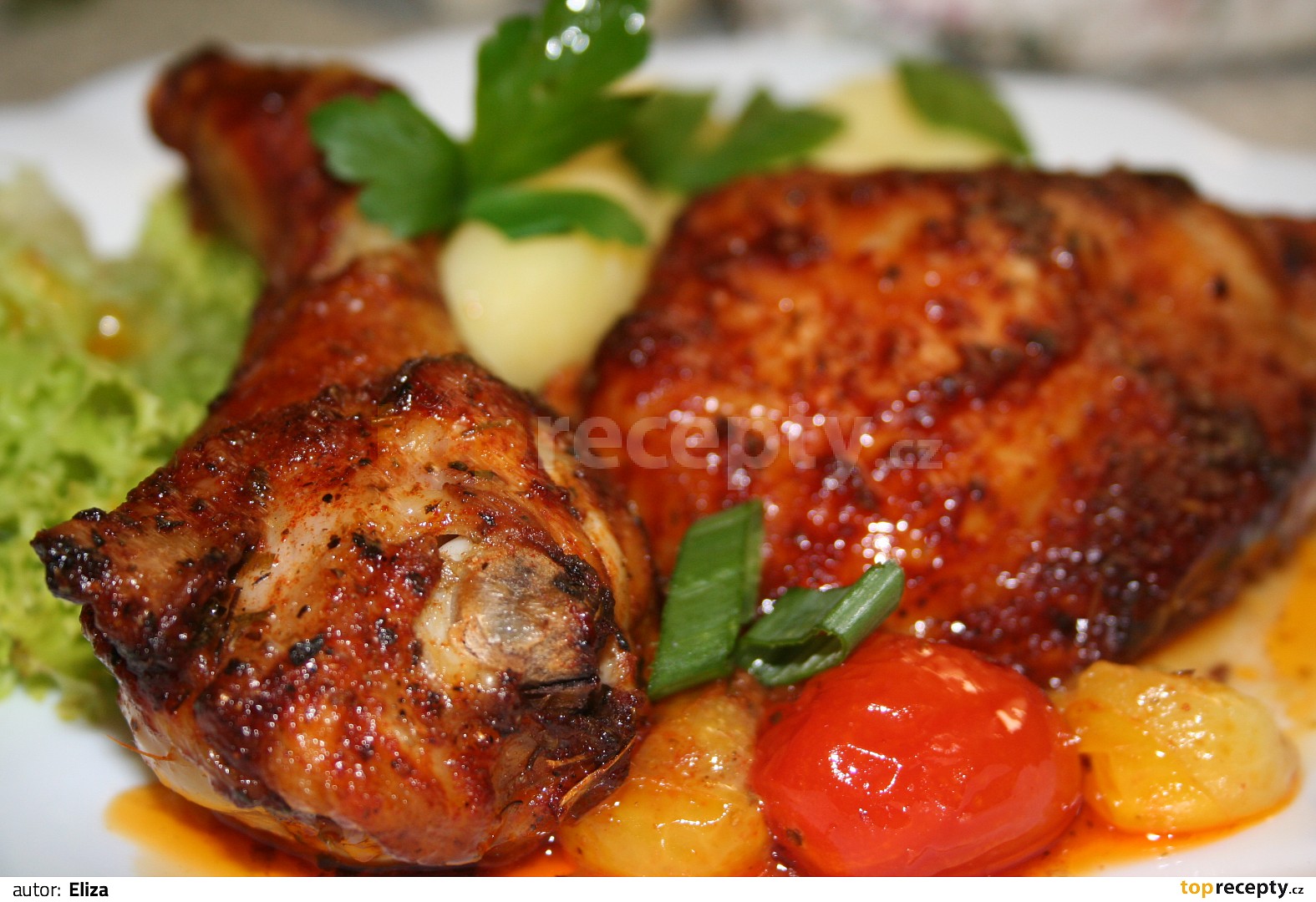 Pečené kuře III recept - TopRecepty.cz