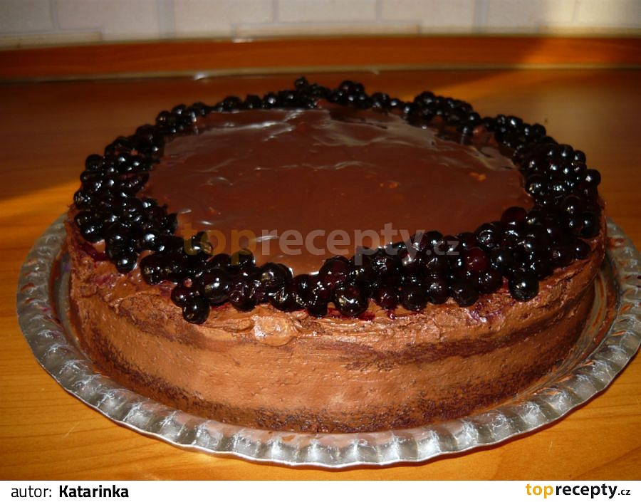 Čokoládový dort s borůvkami - TopRecepty.cz