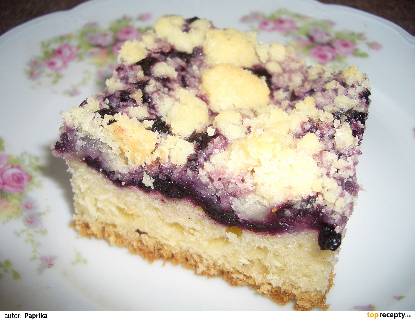 Rychlý borůvkový koláč recept - TopRecepty.cz