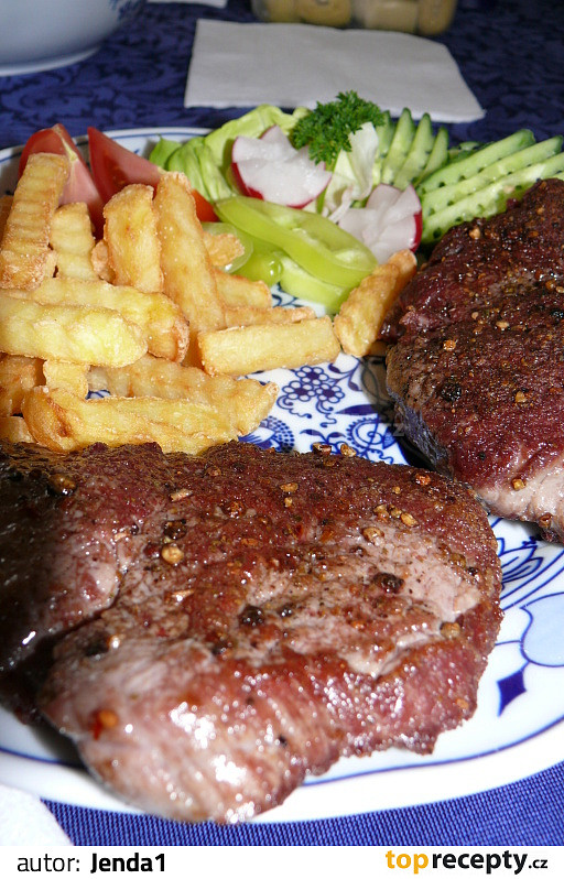 Biftek recept - TopRecepty.cz
