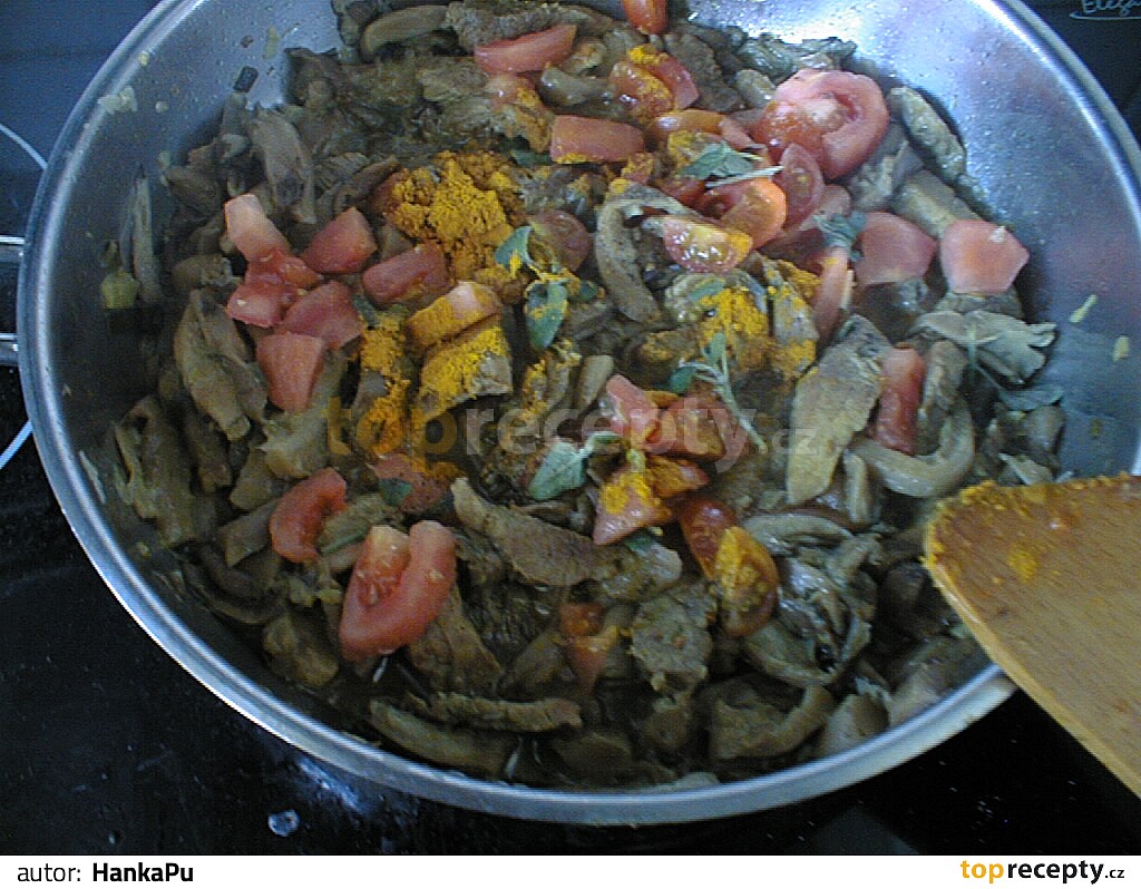 Dušená hlíva ústřičná recept - TopRecepty.cz