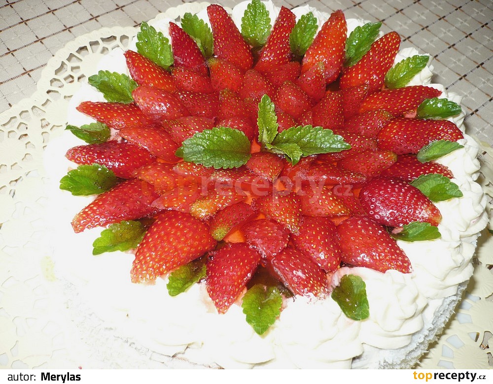 Jahodový dort recept - TopRecepty.cz