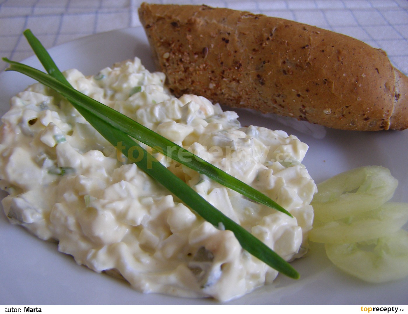 Rychlý vajíčkový salát recept - TopRecepty.cz