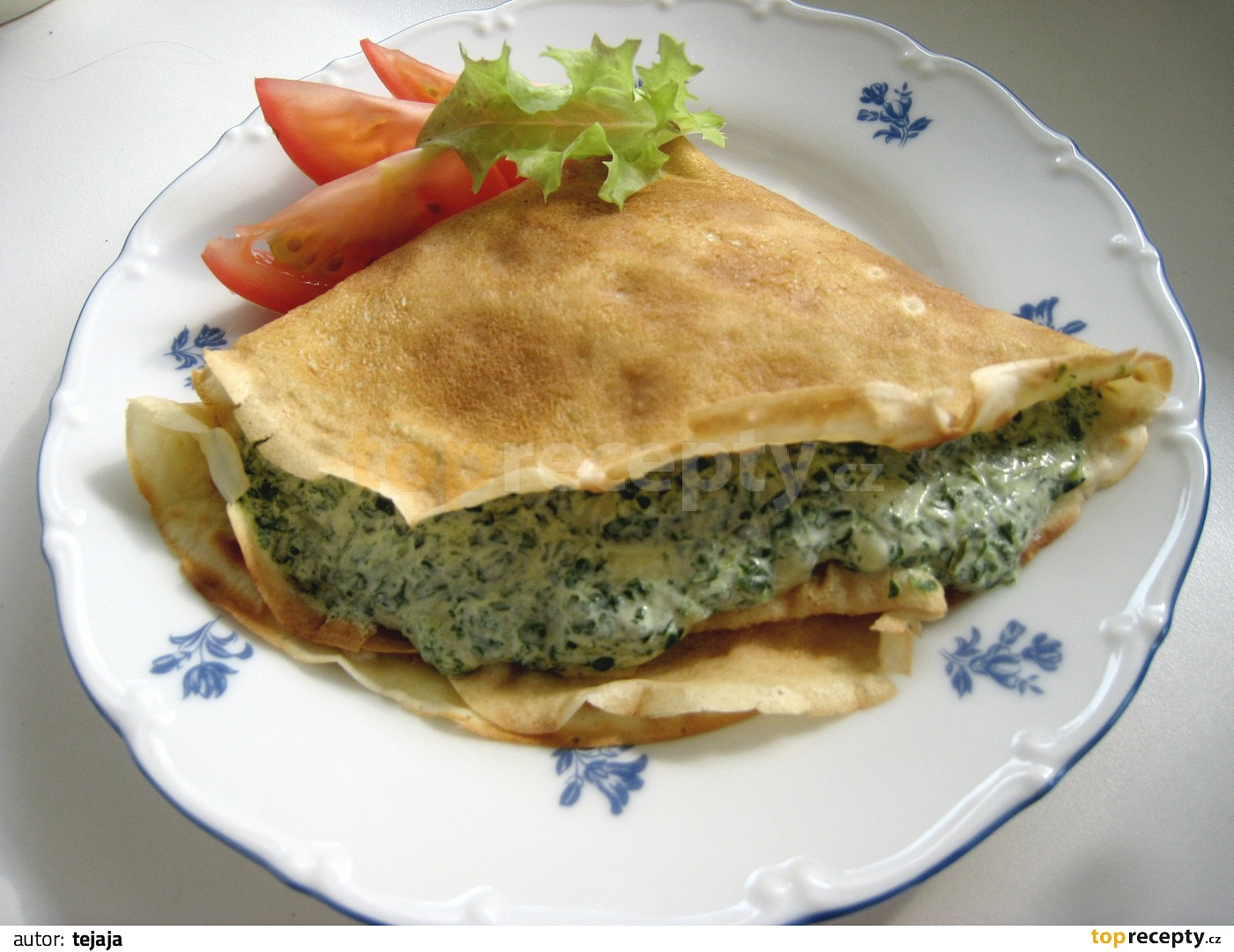 Palačinky se špenátem recept - TopRecepty.cz