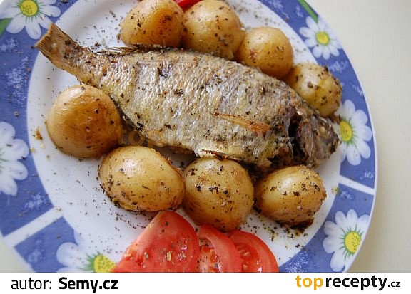 Pražma pečená na bylinkách recept - TopRecepty.cz