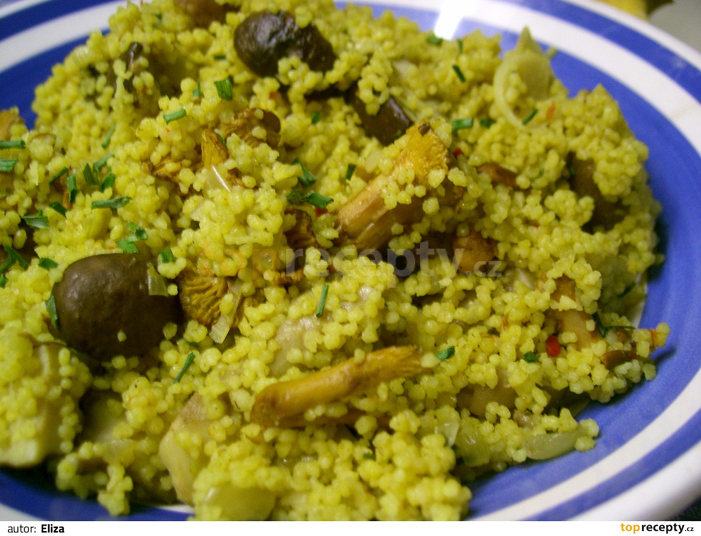 Houbový kuskus recept - TopRecepty.cz