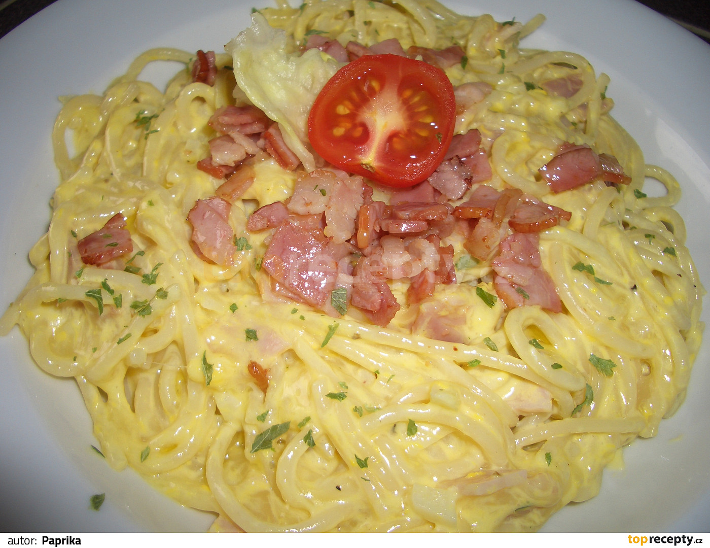 Špagety Carbonari recept - TopRecepty.cz