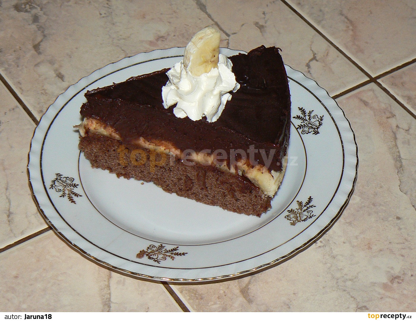 Kubánský banánový dort recept - TopRecepty.cz