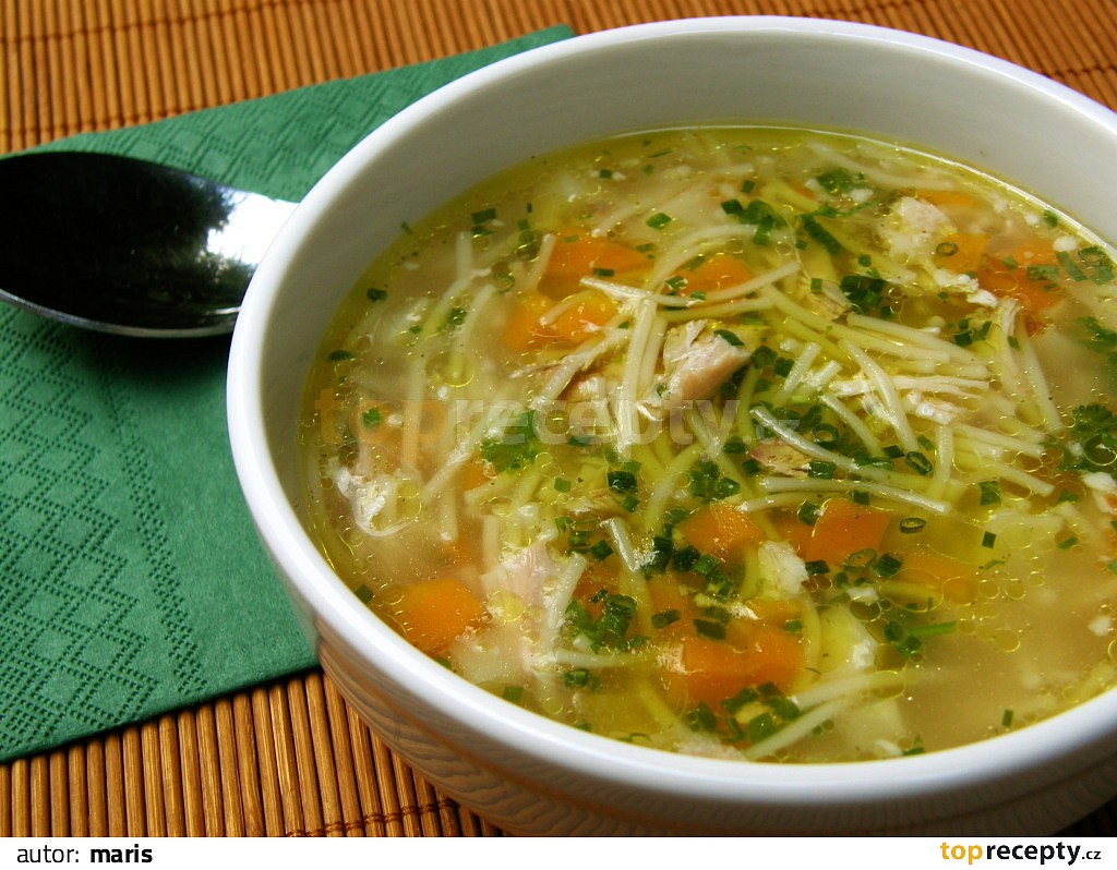 Kuřecí polévka recept - TopRecepty.cz