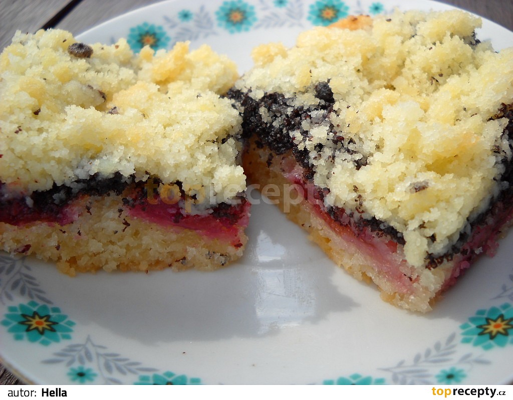 Rychlý švestkový koláč s mákem recept - TopRecepty.cz