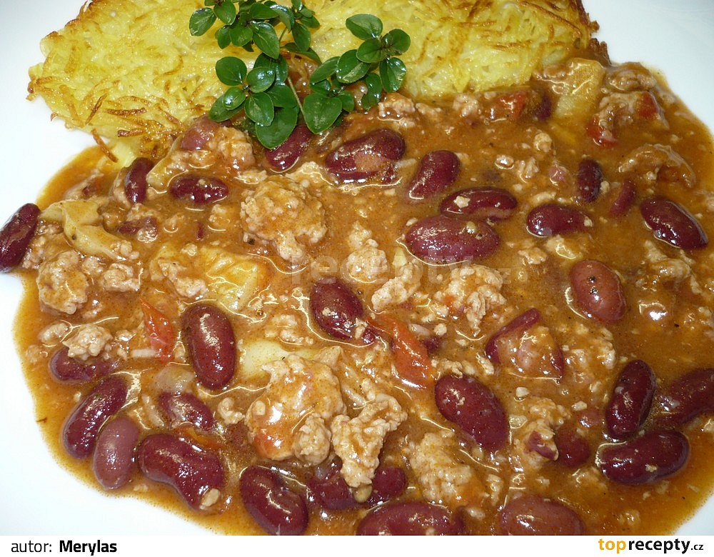 Mleté maso s fazolemi recept - TopRecepty.cz