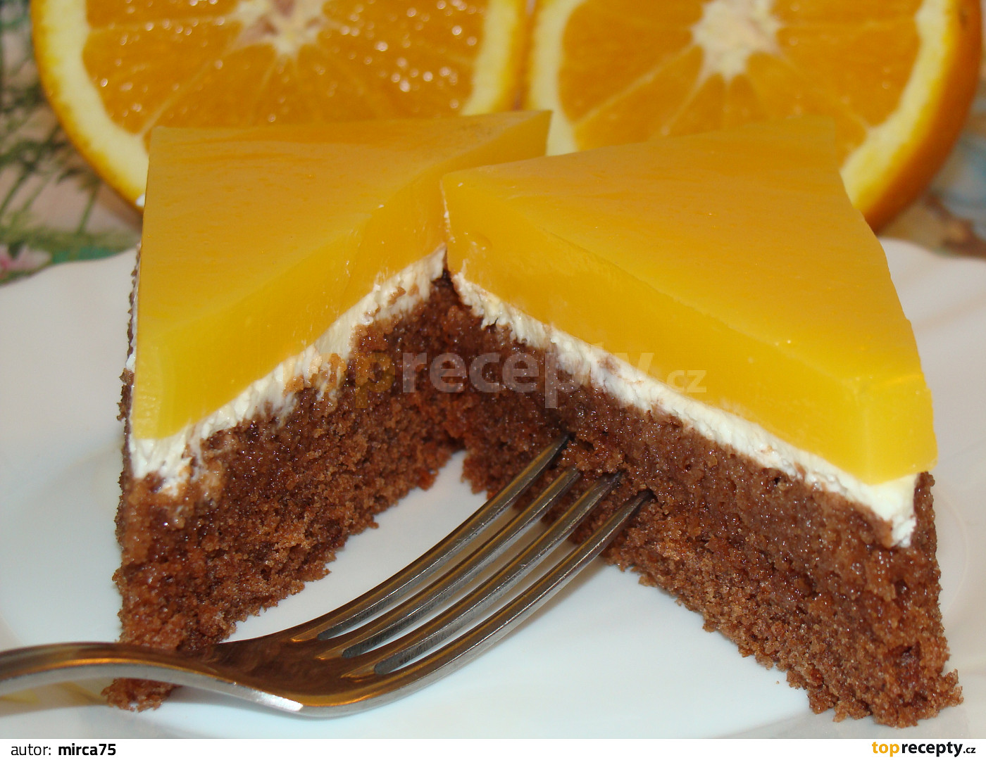 Buchta s tvarohem a želé recept - TopRecepty.cz