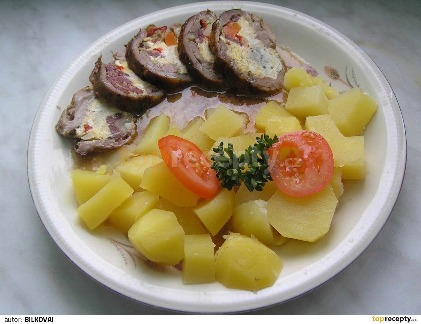 Plněná krkovička mletým masem - TopRecepty.cz