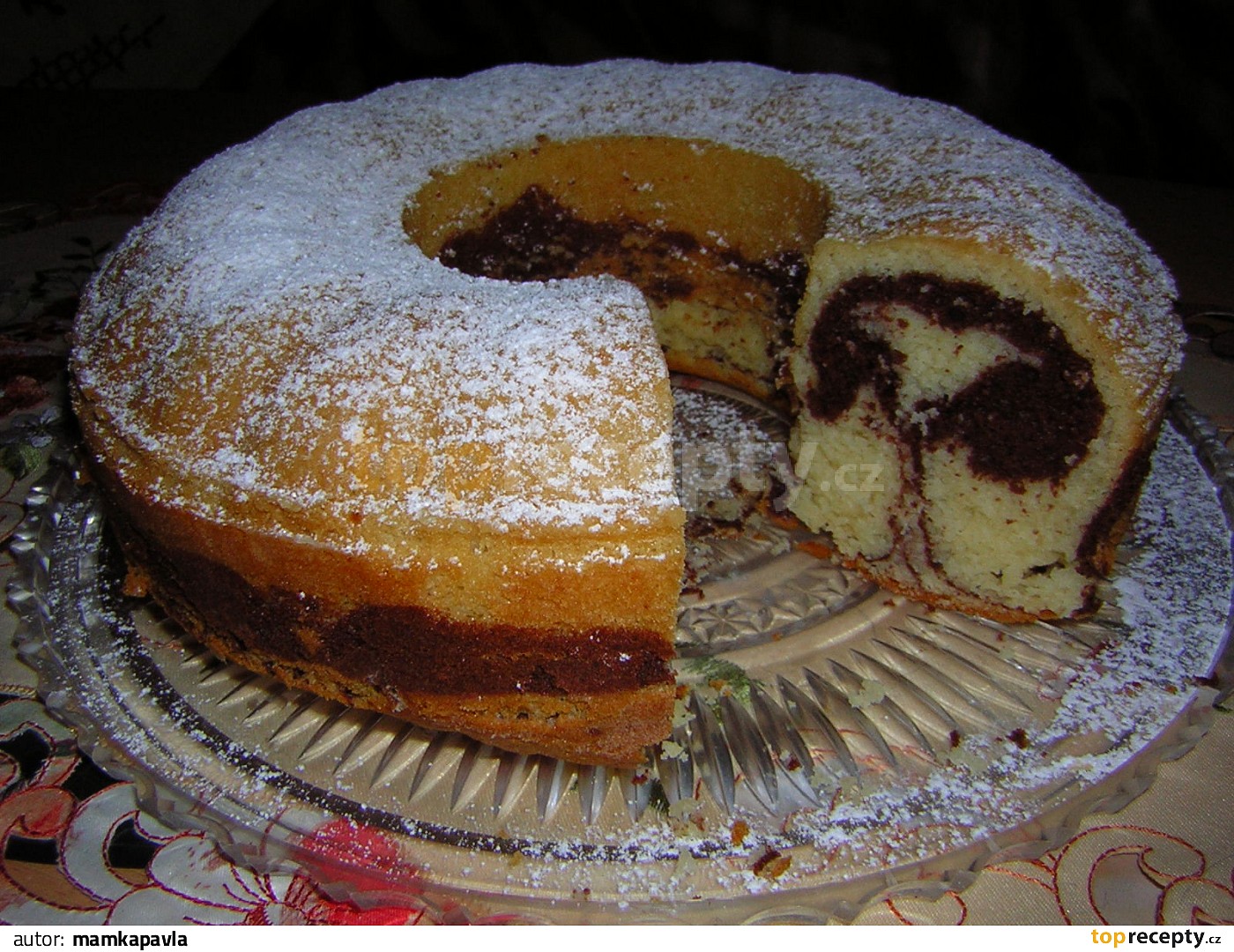 Sváteční mramorová bábovka recept - TopRecepty.cz