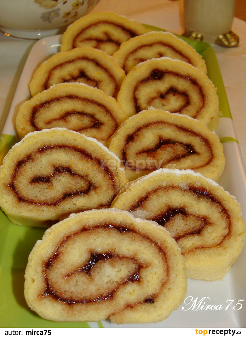 Piškotová roláda 4 recept - TopRecepty.cz