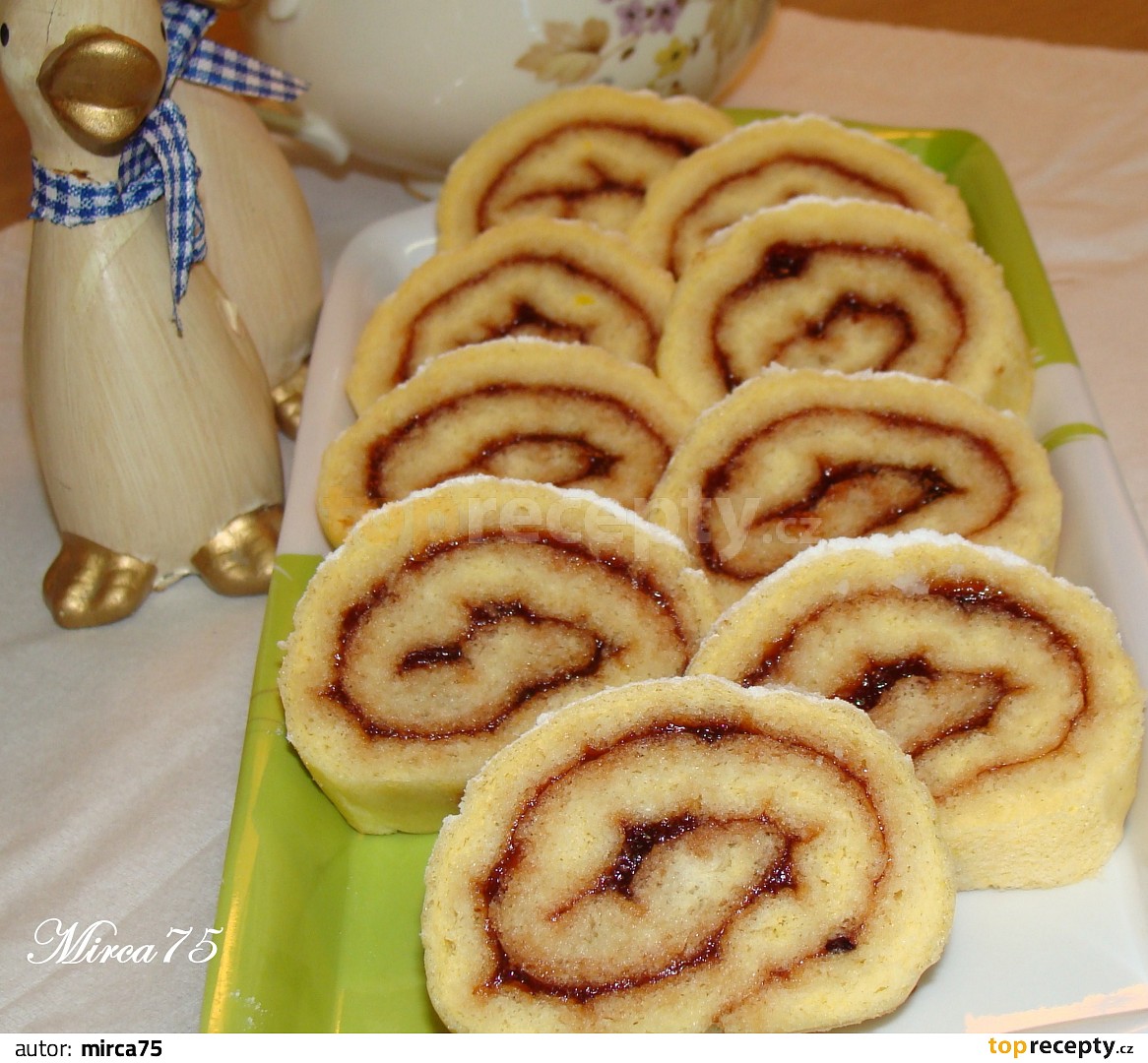 Piškotová roláda 4 recept - TopRecepty.cz