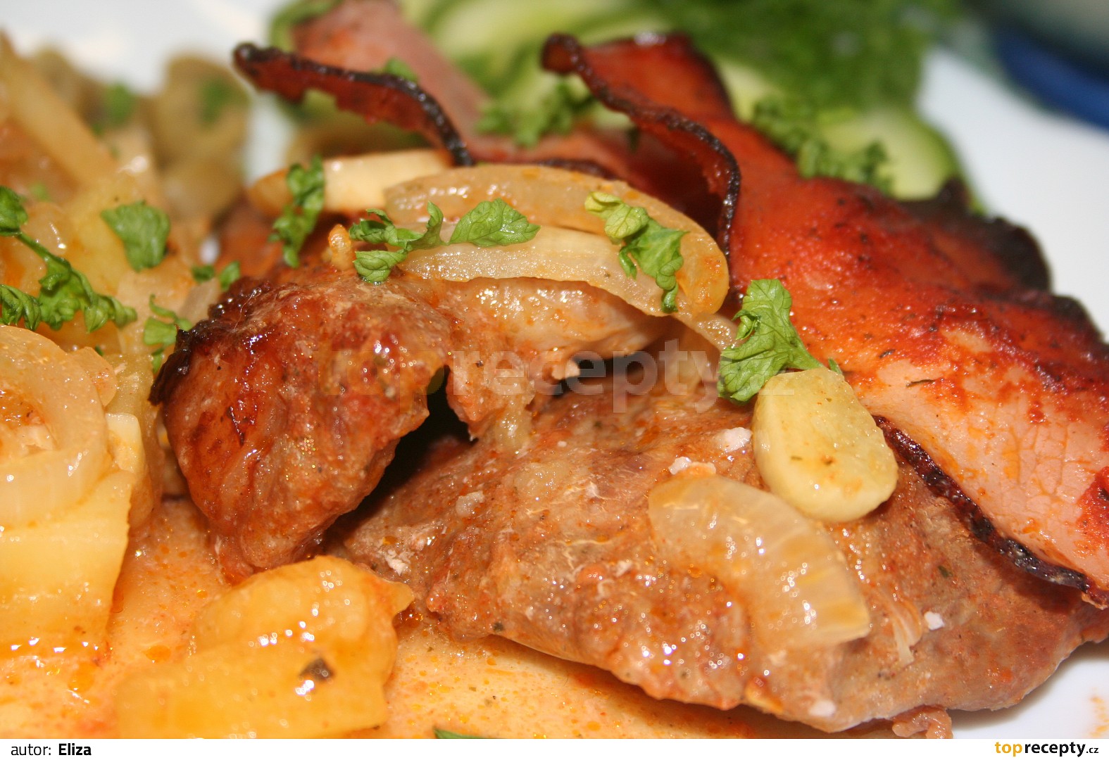 Prokládaná krkovička recept - TopRecepty.cz