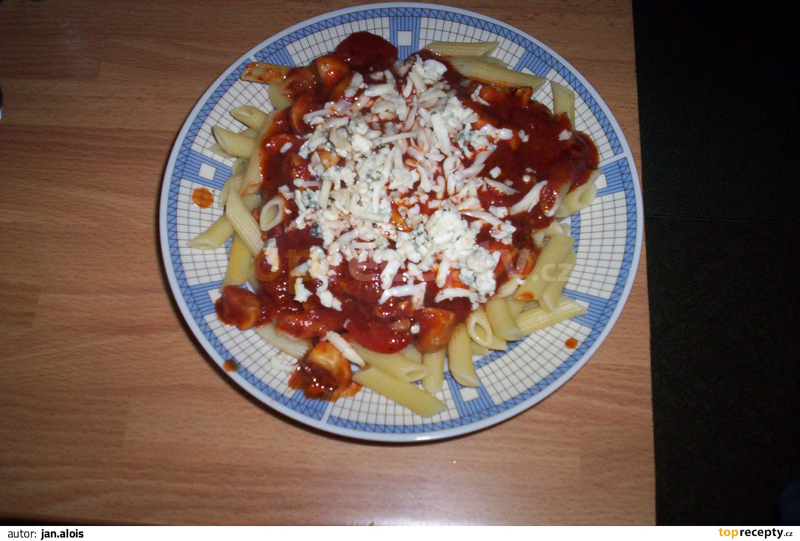 Těstoviny bez masa . recept - TopRecepty.cz