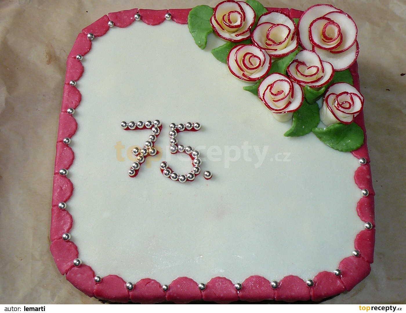 Dort k narozeninám 75 recept - TopRecepty.cz