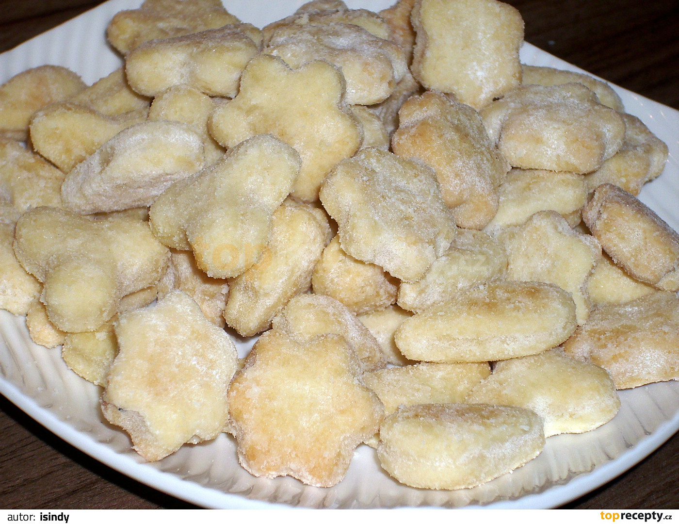 Šlehačkové cukroví recept - TopRecepty.cz