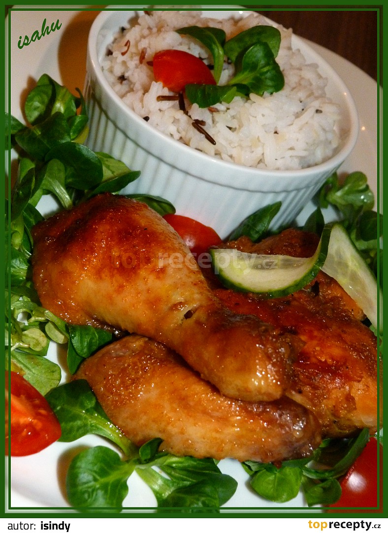 Kuře na vřesu aneb netradiční kuře na medu recept - TopRecepty.cz