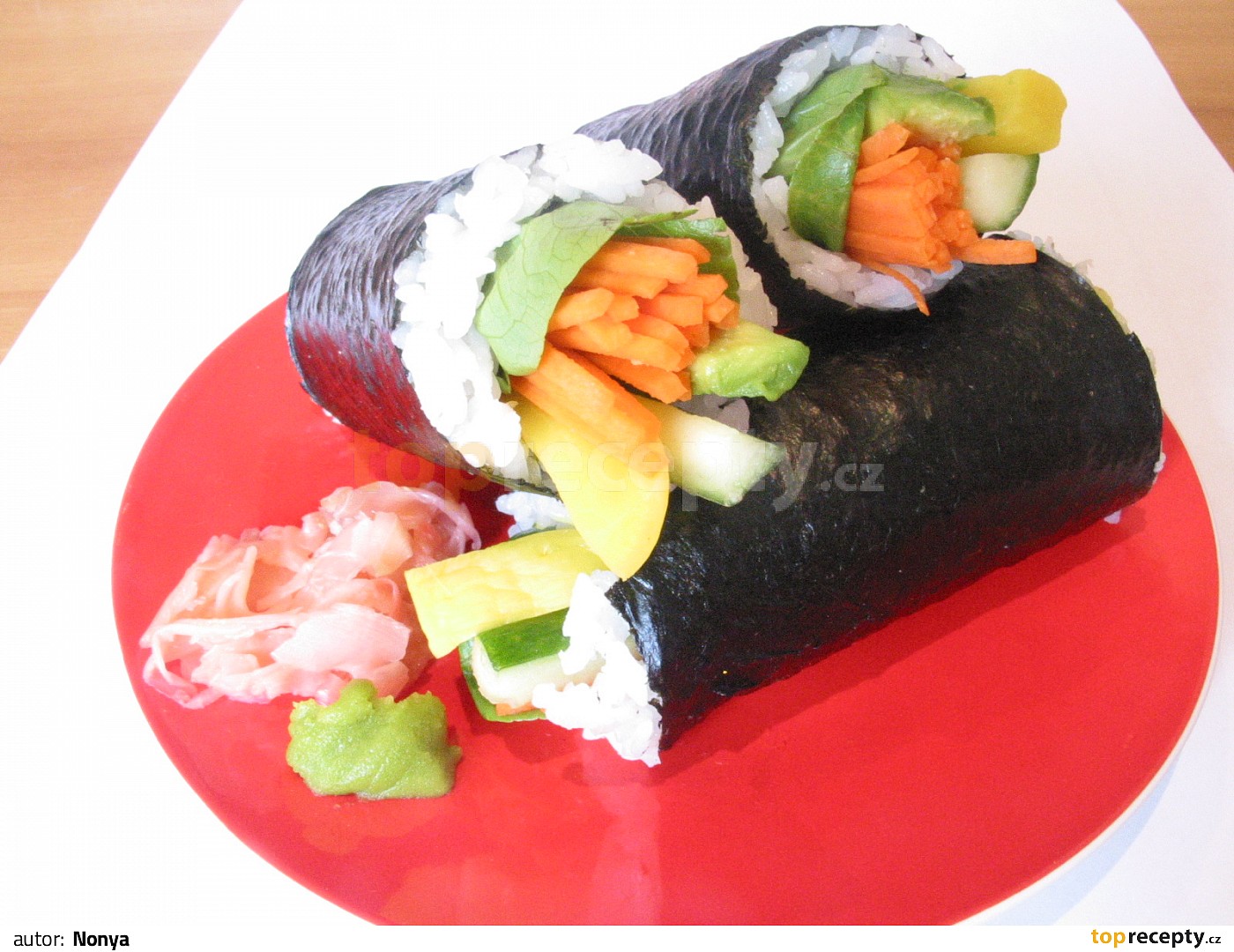 Sushi pro vegetariány a ne-konzumenty syrového masa recept - TopRecepty.cz
