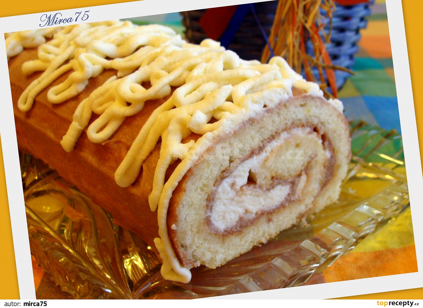 Bílková roláda s dvojí náplní - TopRecepty.cz