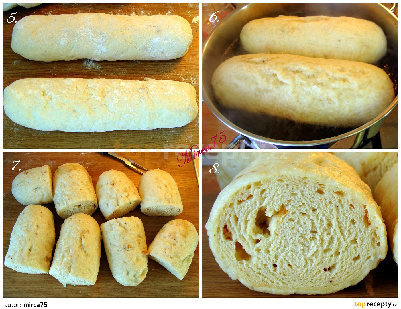 Houskové knedlíky recept - TopRecepty.cz