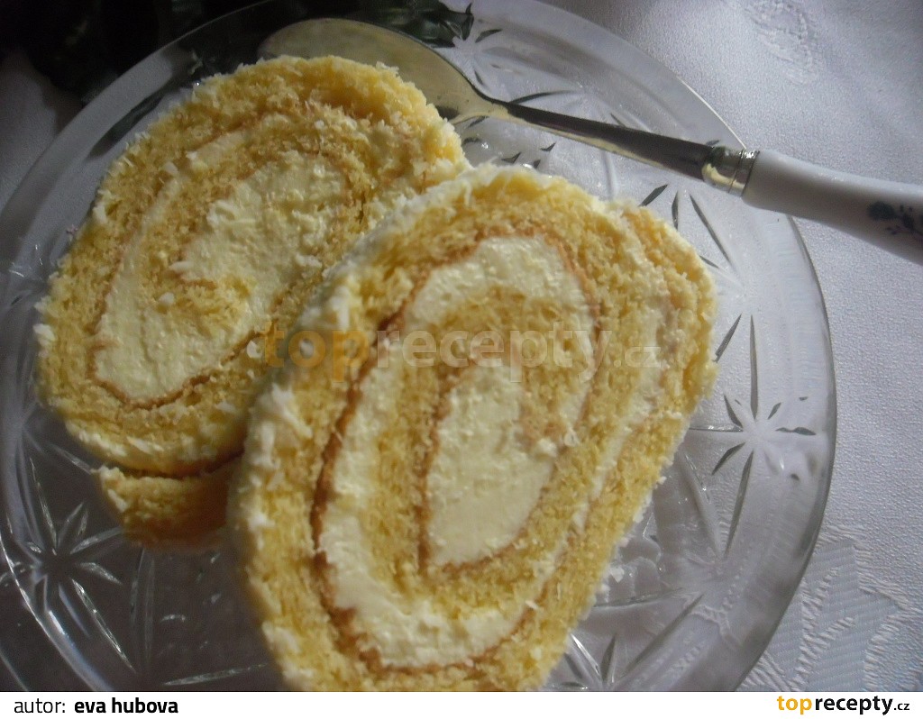 Kokosová roláda recept - TopRecepty.cz