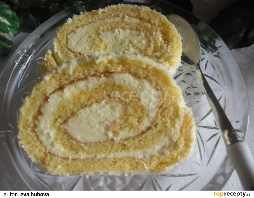 Kokosová roláda recept - TopRecepty.cz