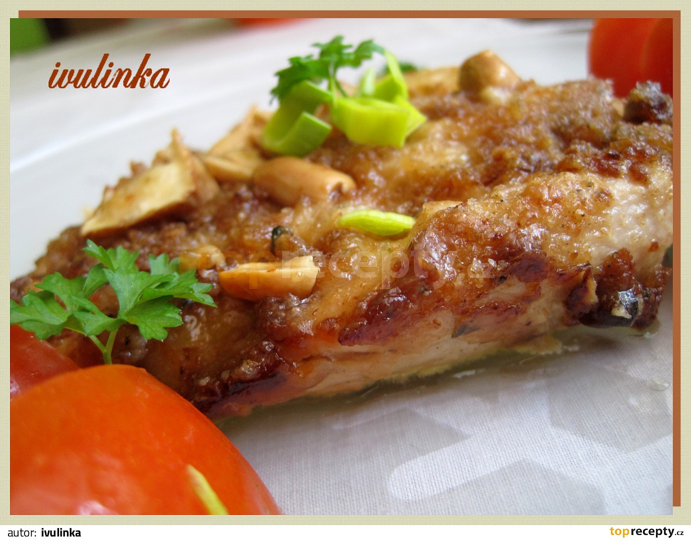 Kuřecí maso s krustou z arašídového másla recept - TopRecepty.cz