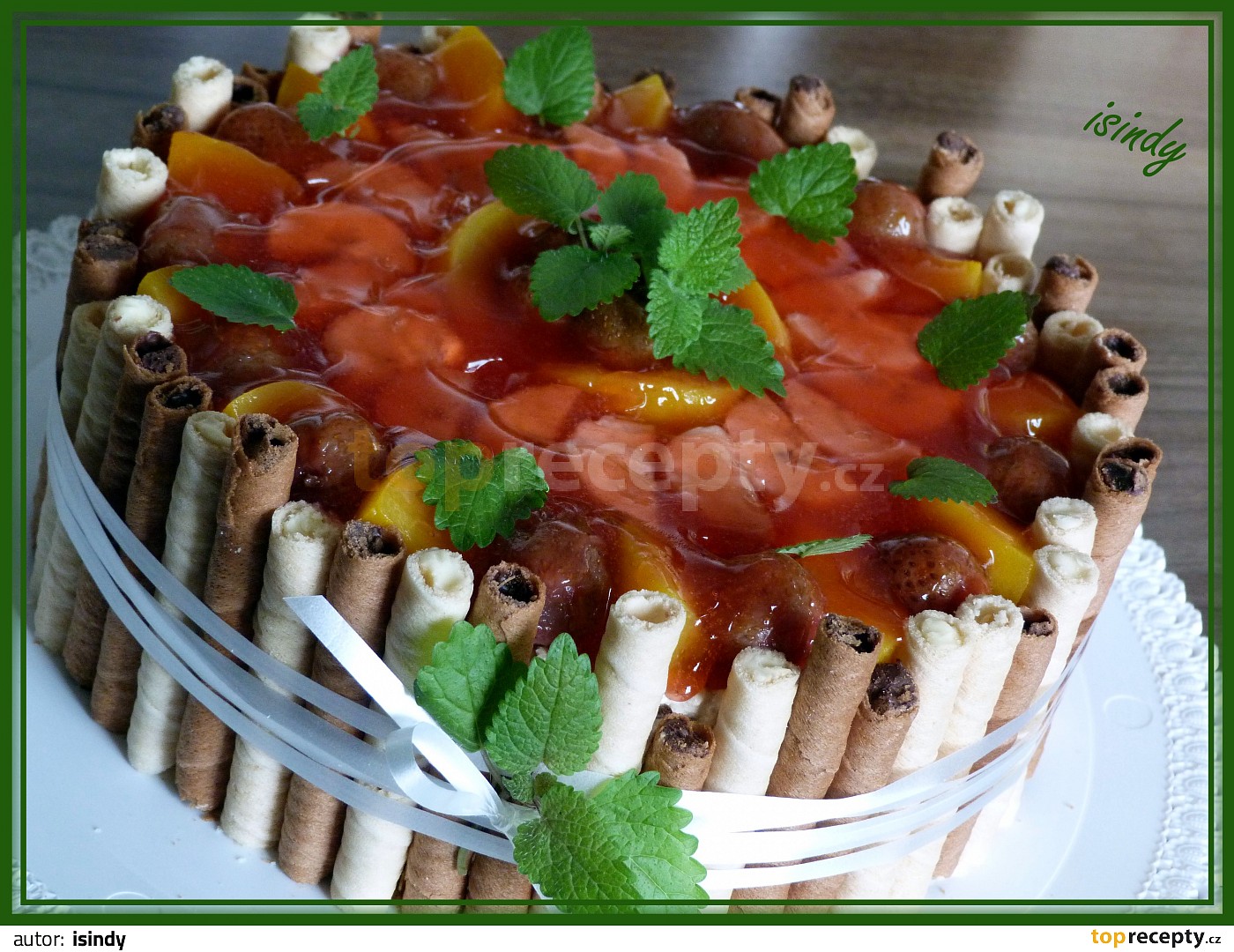 Velký ovocný dort recept - TopRecepty.cz