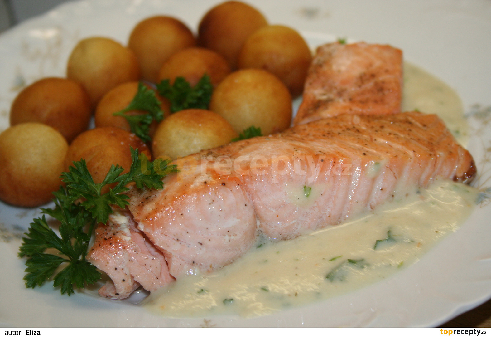 Losos v petrželi recept - TopRecepty.cz