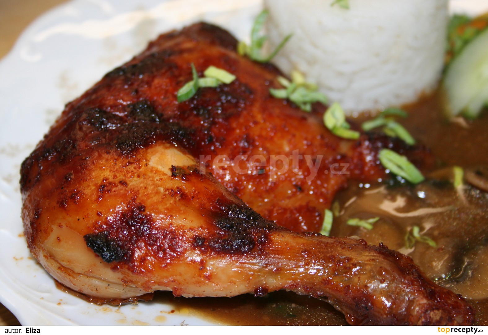 Pečené kuře v džusové marinádě recept - TopRecepty.cz