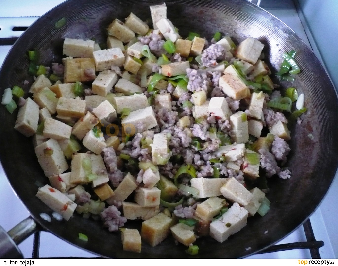 Ma-bo dófu (tofu s mletým masem) recept - TopRecepty.cz