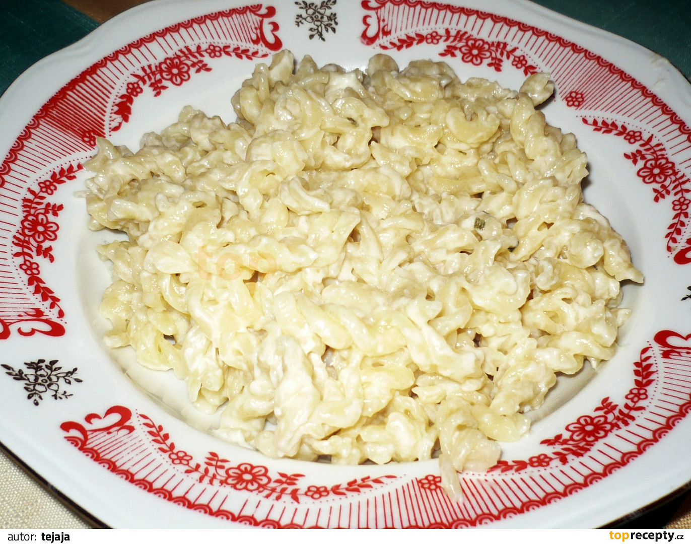 Sýrové těstoviny recept - TopRecepty.cz