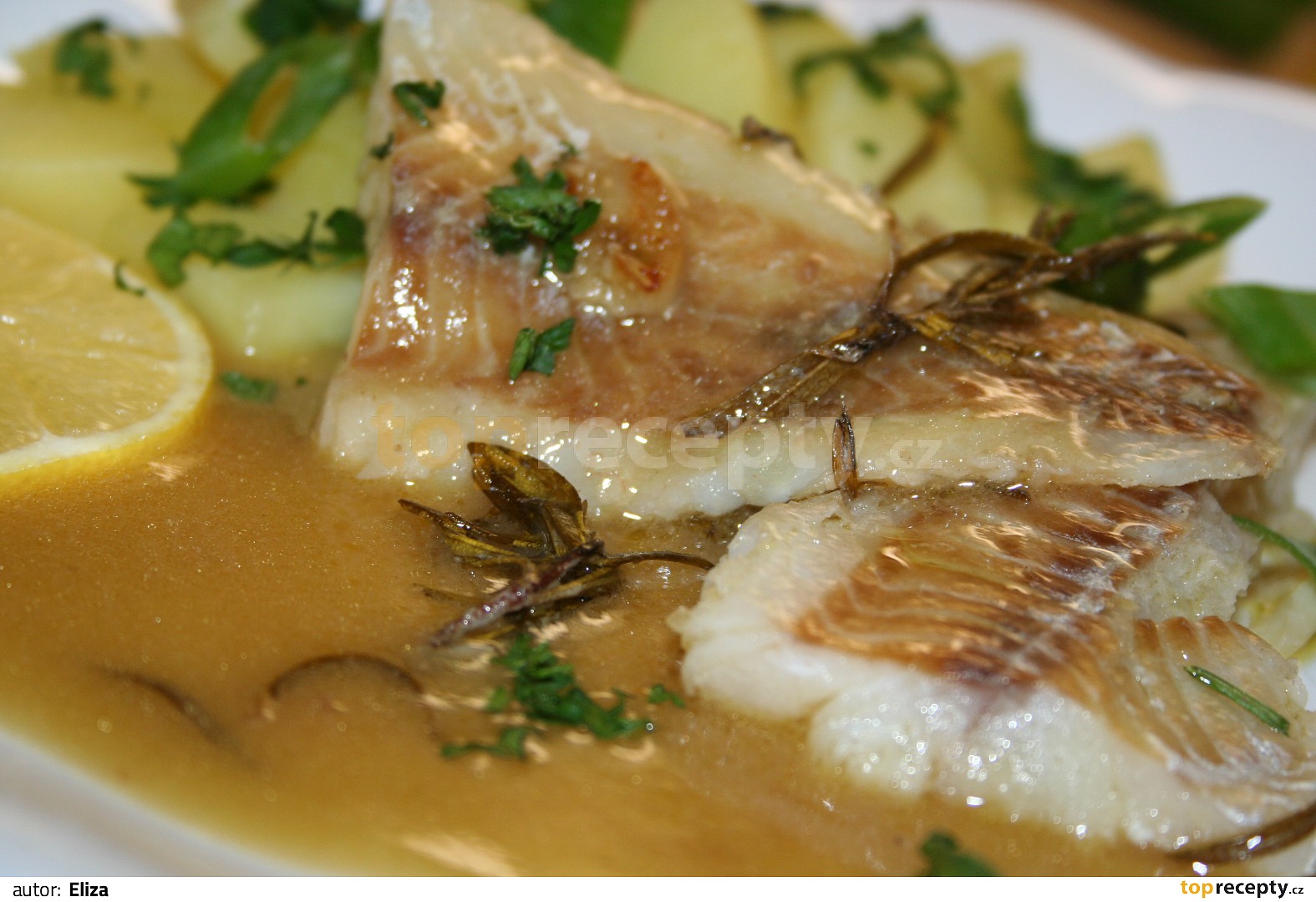 Treska s rozmarýnem recept - TopRecepty.cz