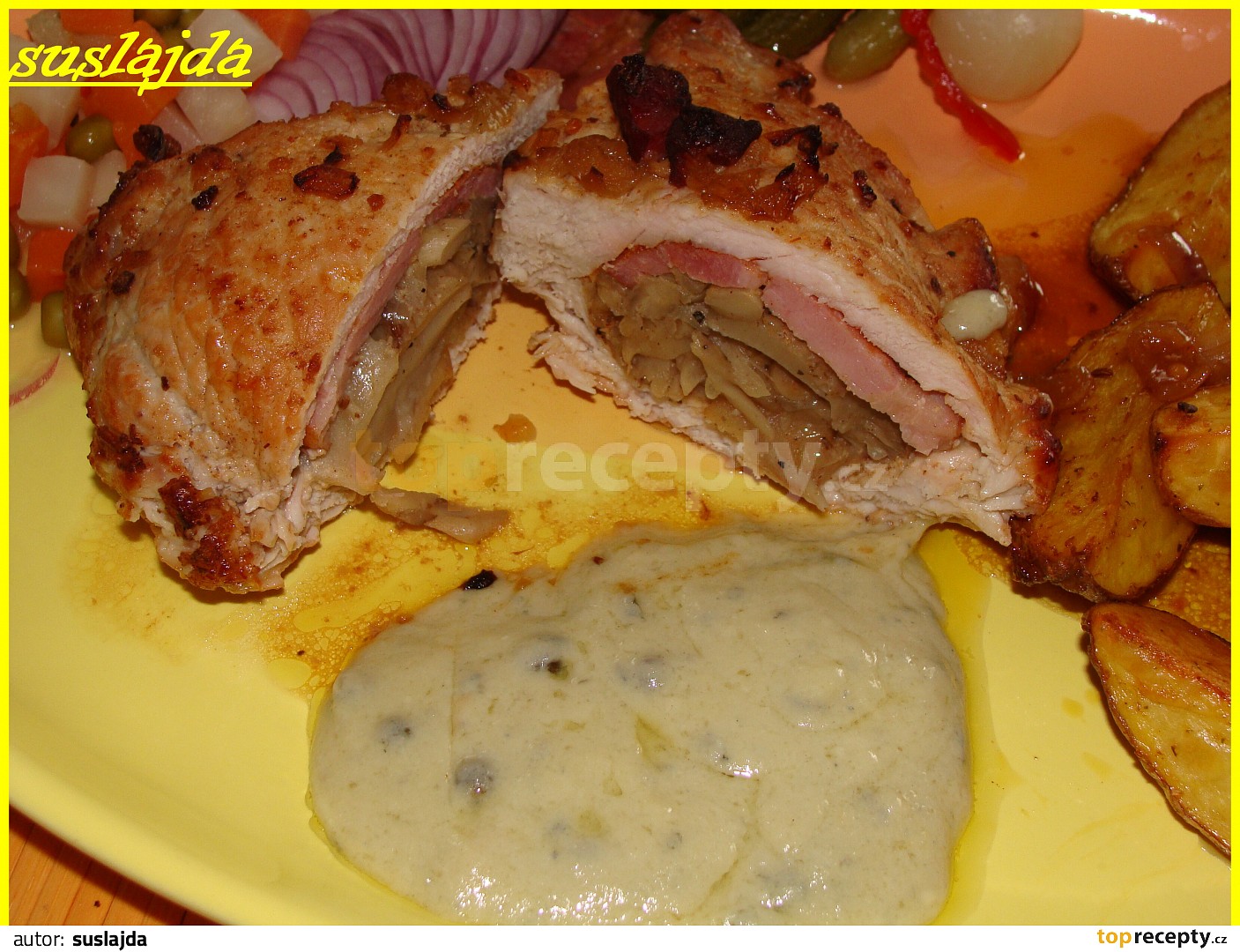 Plněná vepřová kapsa - TopRecepty.cz