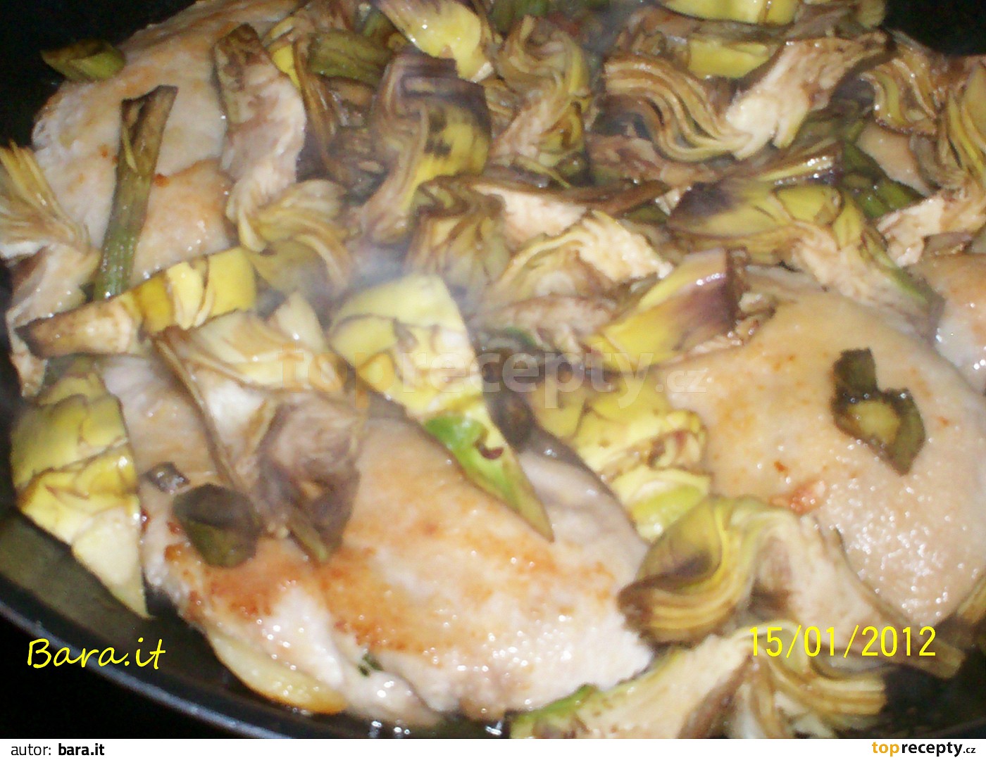 Kureci prsicka s artycoky recept - TopRecepty.cz