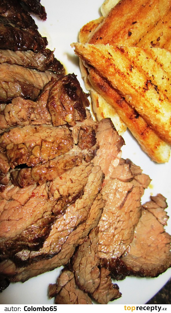 Steak z hovězího pupku – flank steak recept - TopRecepty.cz