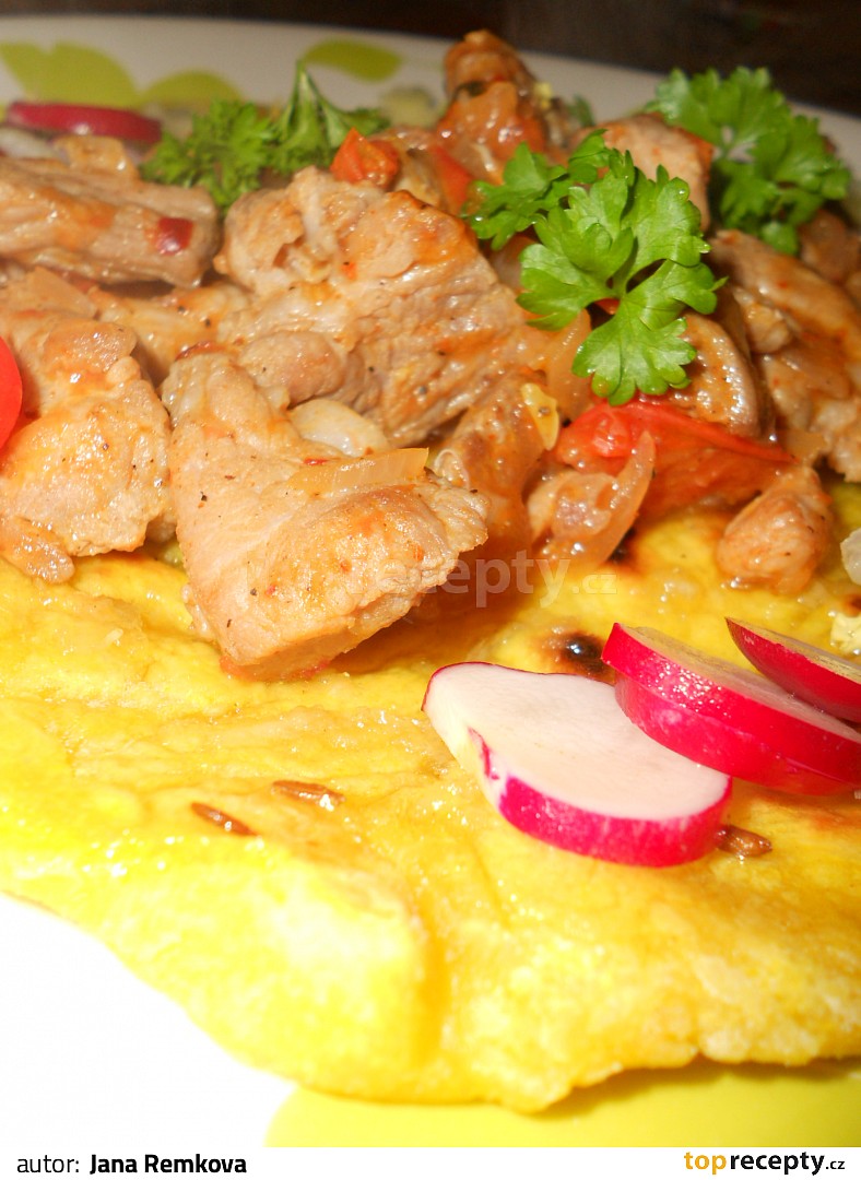 Indická placka s dvojím masem recept - TopRecepty.cz