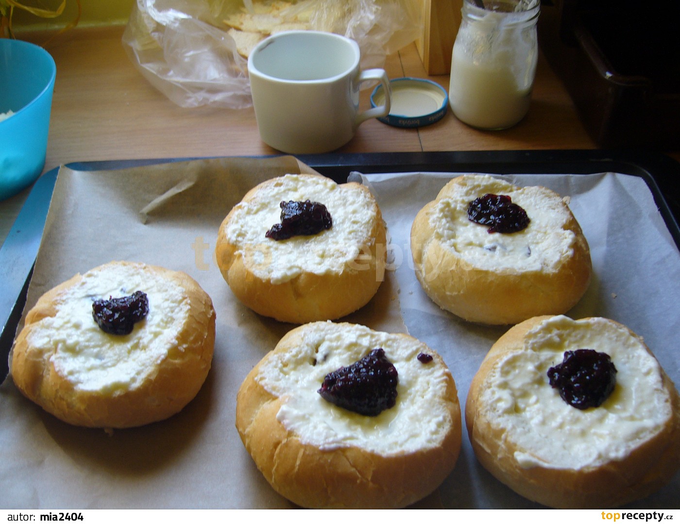 Tvarohové žemle - TopRecepty.cz