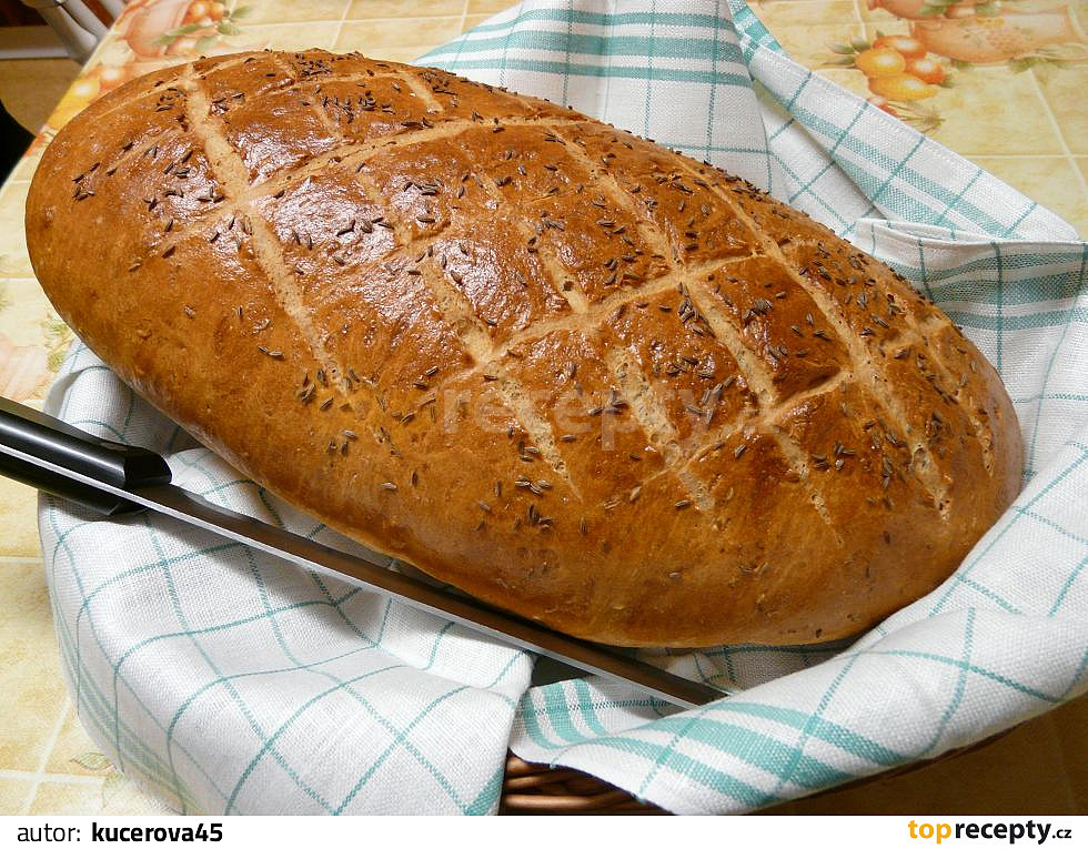Domácí kmínový chleba recept - TopRecepty.cz